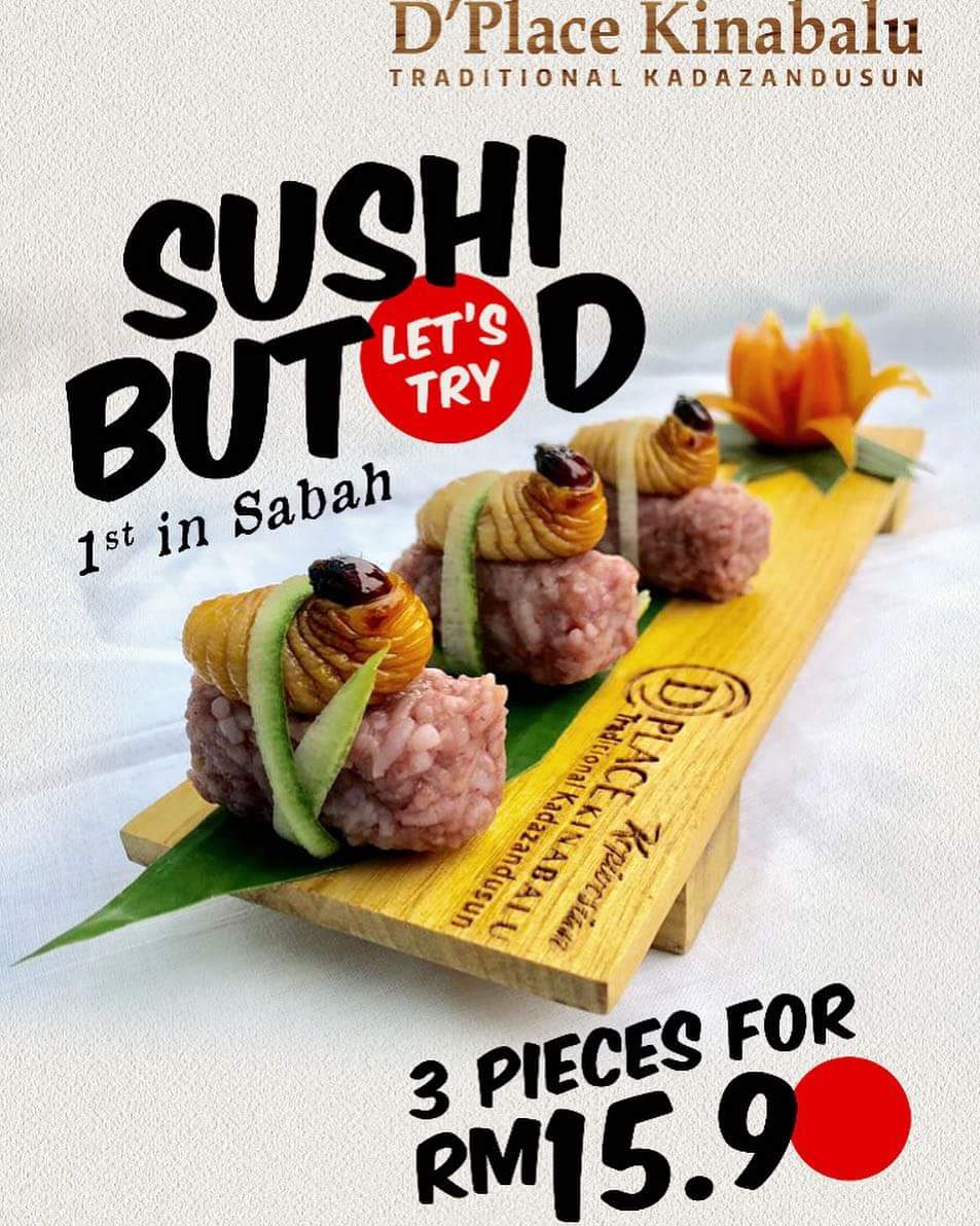 SUSHI ULAT DARI SABAH | CuteCarry